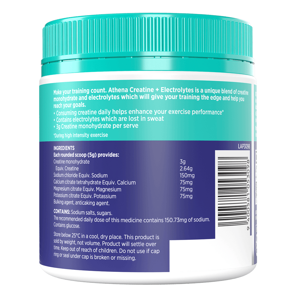 Creatine + Electrolytes – Athena Nutrition