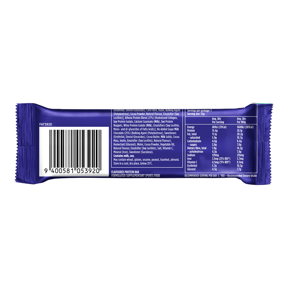 Luxe Protein + Iron (Box of 12 Bars) – Athena Nutrition